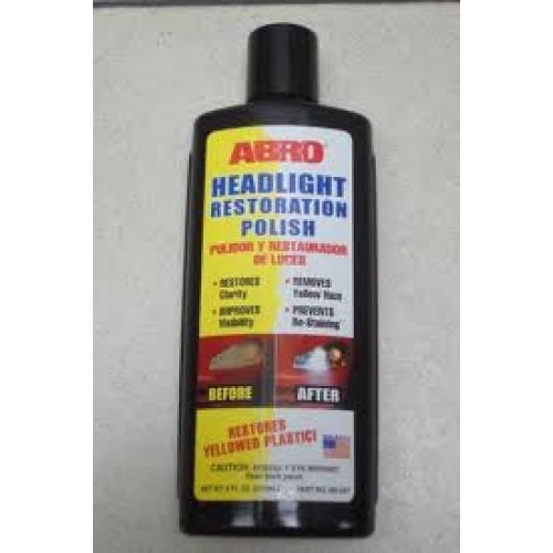 Abro Car Care Products - Headlight Restoration Polish